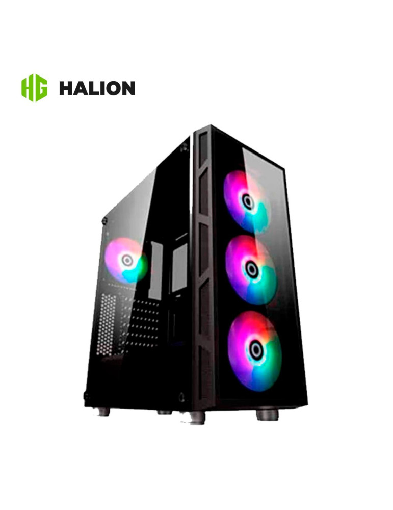 CASE 600W HALION TORNADO 03 VIDRIO TEMPLADO ARGB